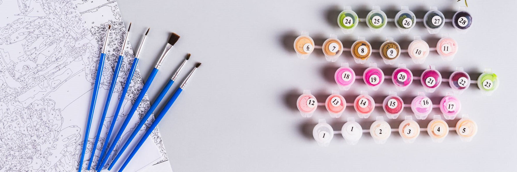 Free Printable Paint by Numbers: Easy Stress-Relief Art for Beginners ...